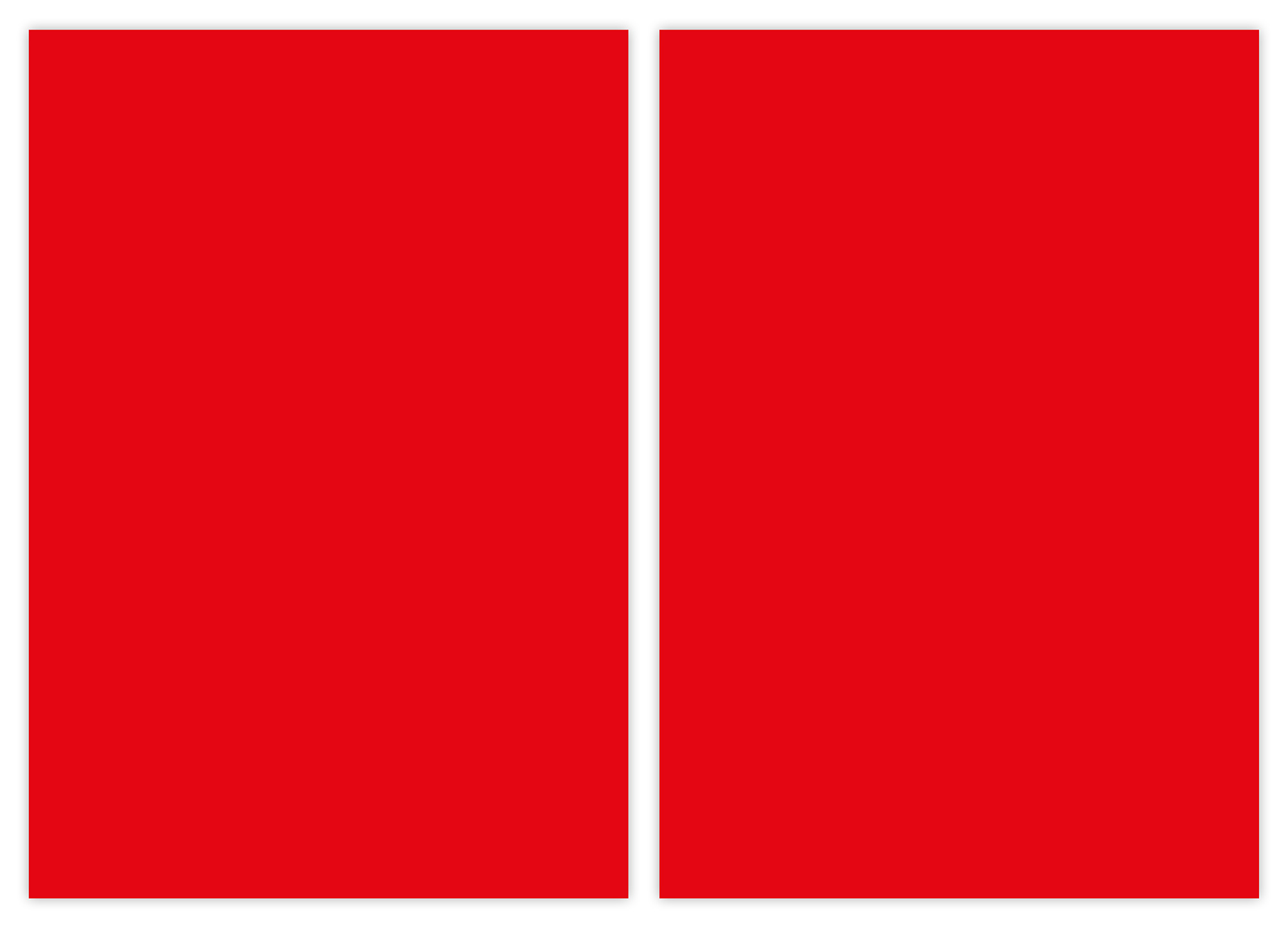 Herdabdeckung - Einfarbig UNI K-IP 18 Signalrot | Roompixx Webshop