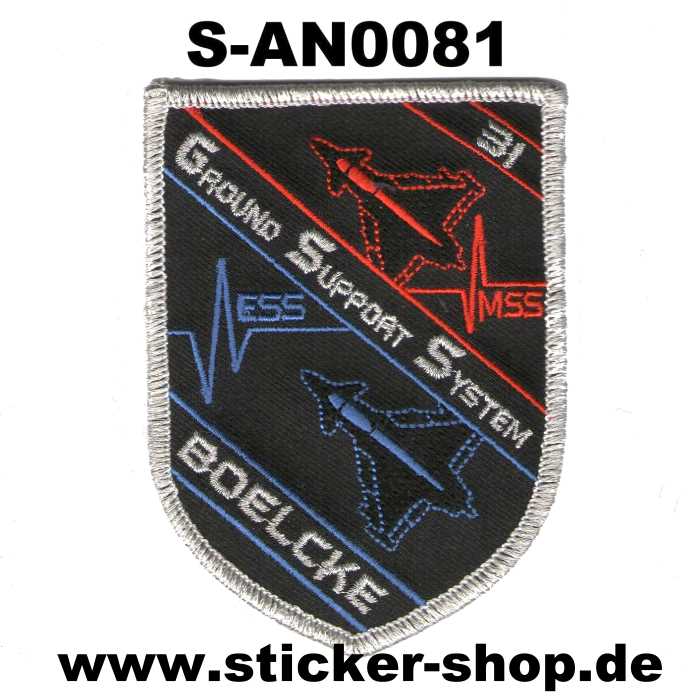 TaktLwG 31 Boelcke Ground support System , MSS-ESS, Aufnäher, patch ...