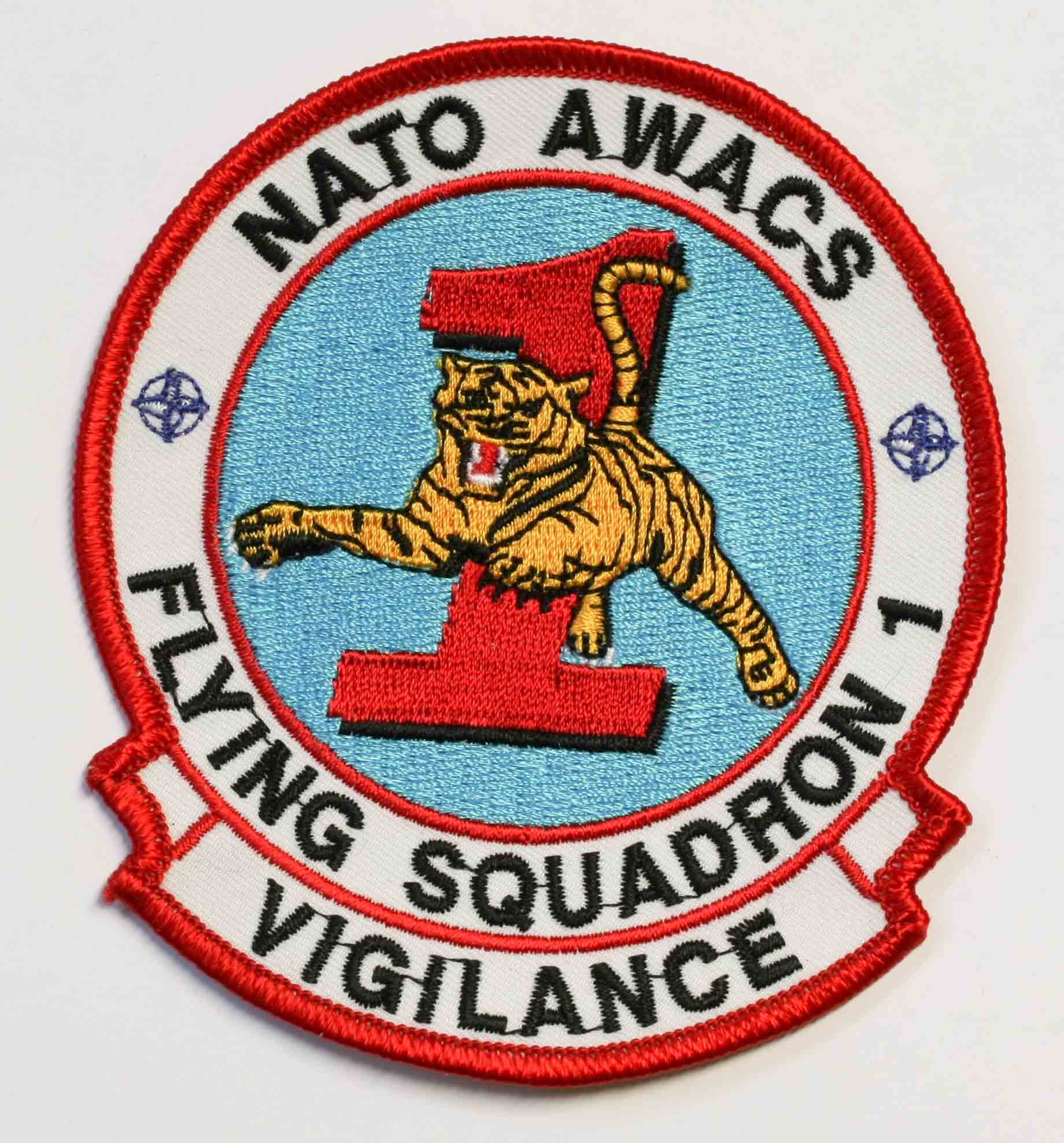 NATO Awacs Squadron 1 Tiger Aufnäher patch | Sticker Shop Strerath