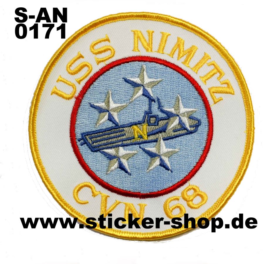 US Navy, Flugzeugträger, USS Nimitz, CVN 68, Aufnäher, patch | Sticker ...