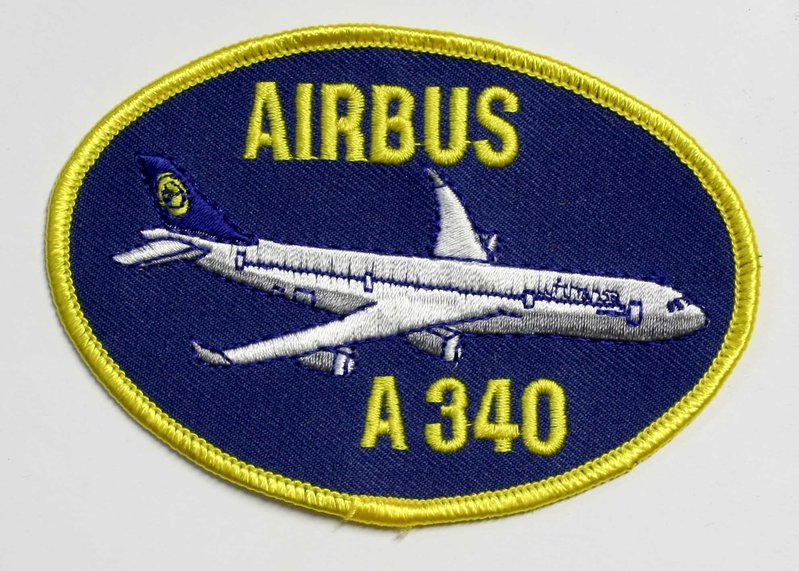 Airbus A340, Flugzeug, airlines, Aufnäher, patch | Sticker Shop Strerath
