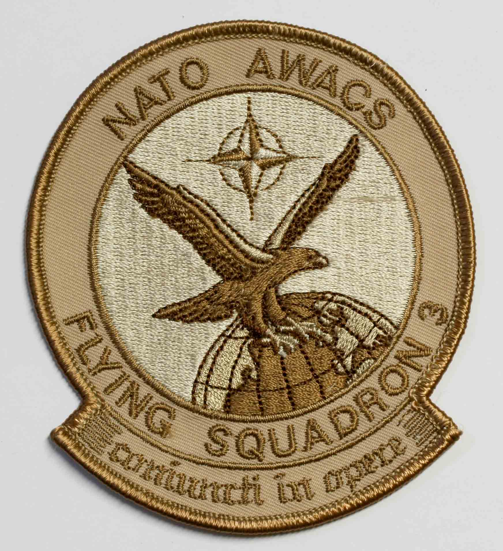 Nato Awacs Squadron 3 wüstentarn, Aufnäher, patch 2. Version | Sticker ...