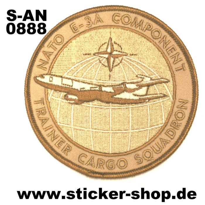 NATO Awacs E-3A Component, Trainer Cargo Squadron, wüstentarn, Aufnäher ...