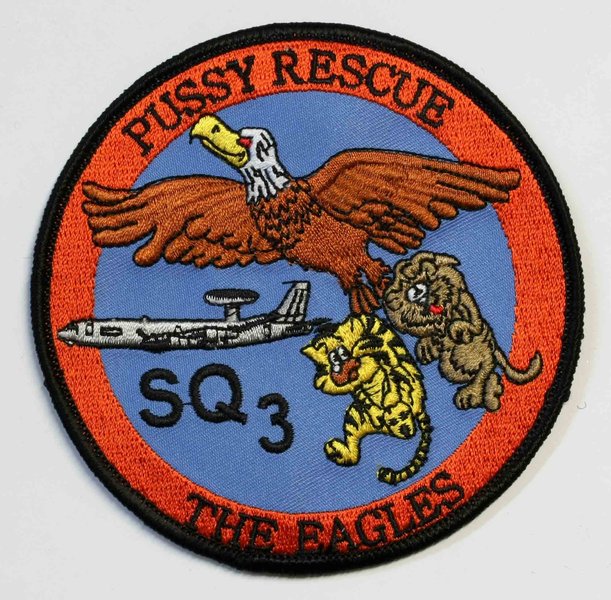 NATO Awacs Squadron 3 Pussy rescue Aufnäher patch | Sticker Shop Strerath