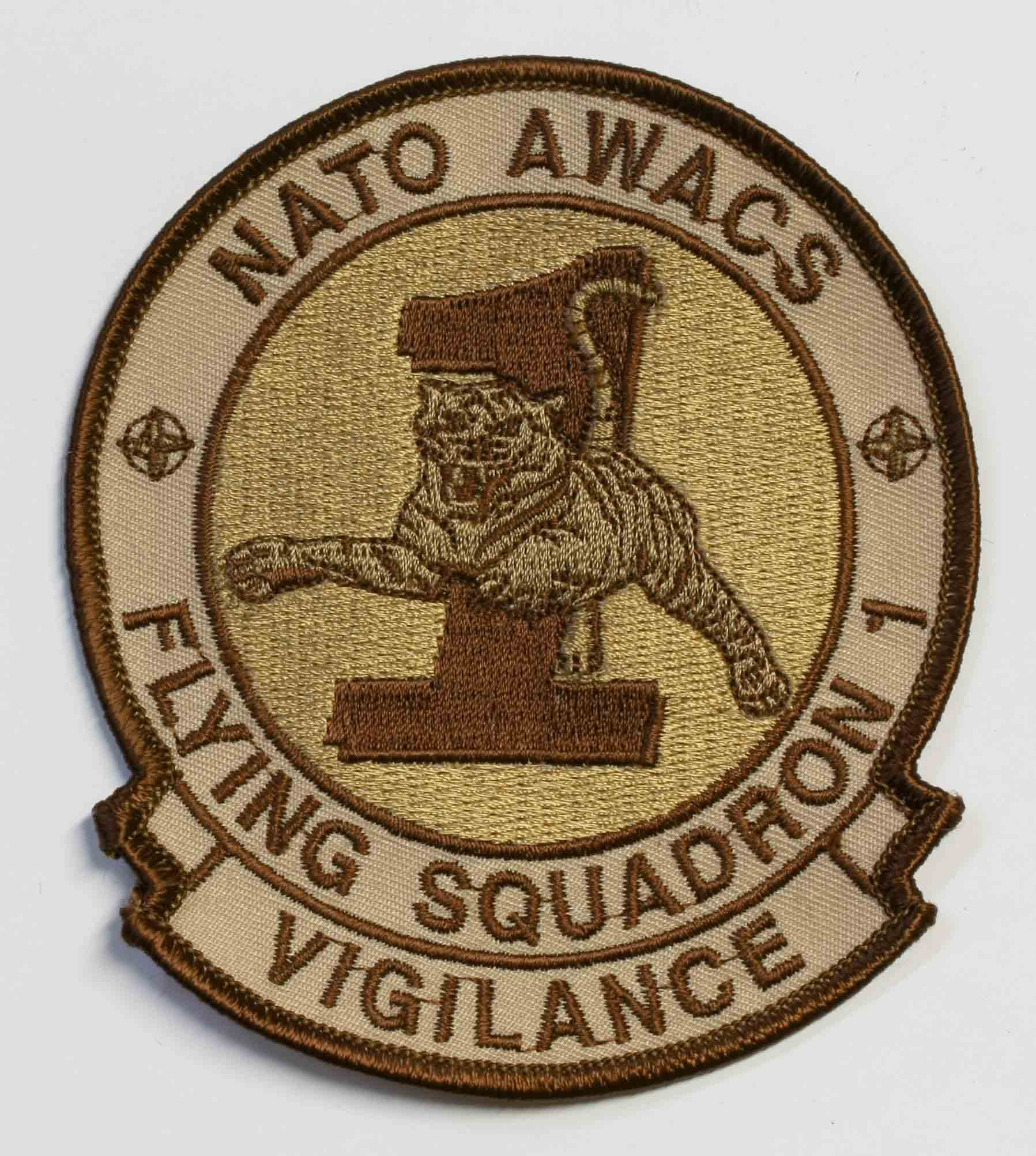 NATO Awacs Squadron.1 wüstentarn, desert, 1 Version, Aufnäher, patch ...