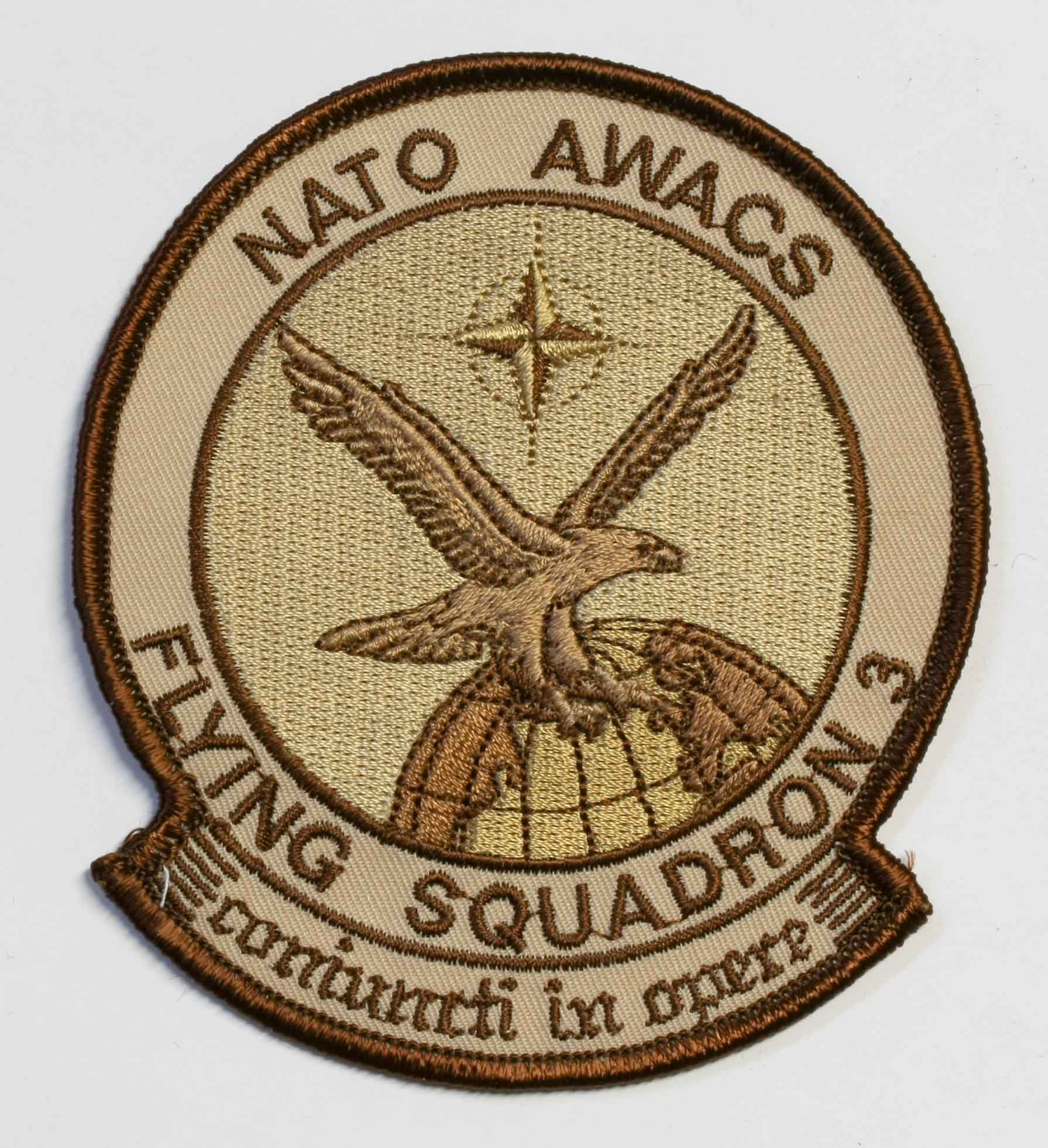 NATO Awacs Squadron.3 wüstentarn Aufnäher patch | Sticker Shop Strerath
