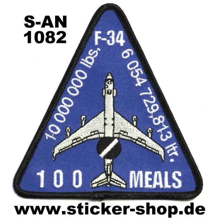 NATO Awacs E-3A Component 100 MEALS (Missions) Squadron 3 Aufnäher ...