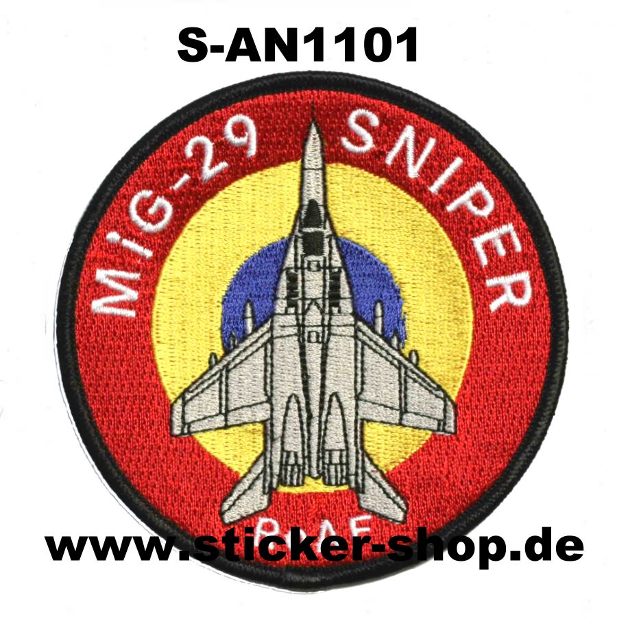 MiG-29 Fulcrum, Romanian Air Force, Aufnäher, patch | Sticker Shop Strerath