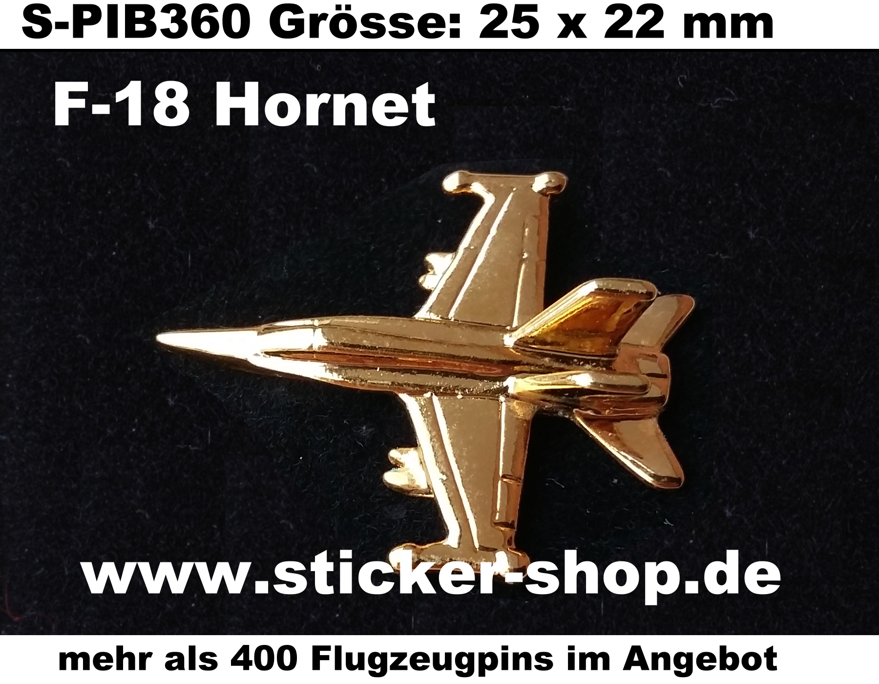 F18, F-18, Hornet, pin, Anstecker, Anstecknadel | Sticker Shop Strerath