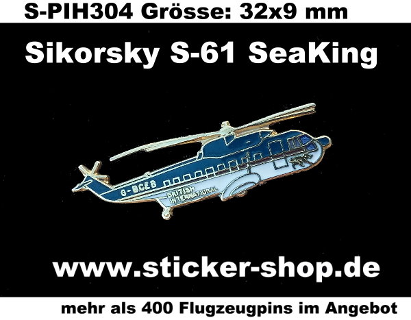 Sikorsky S-61 ,S61, Hubschrauber, pin, Anstecker, Anstecknadel ...