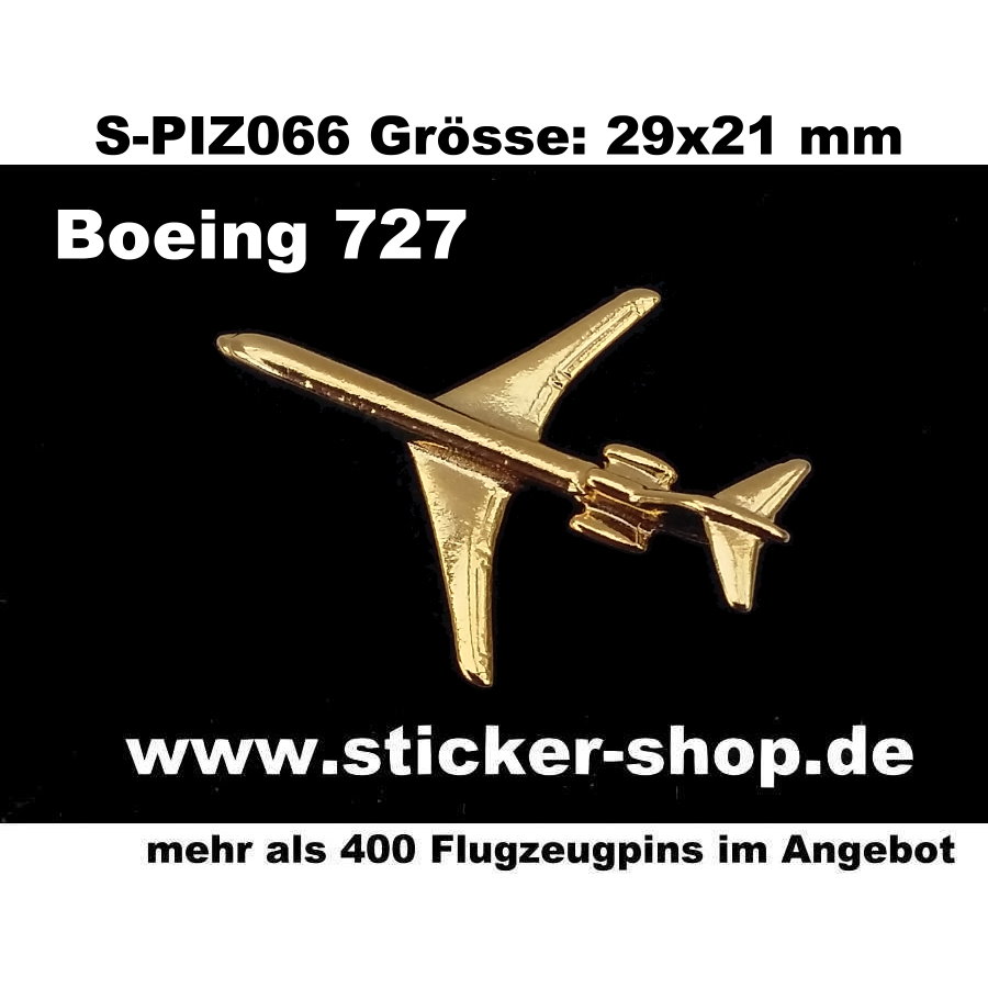 Boeing 727, B727, Anstecker, pin, Anstecknadel | Sticker Shop Strerath