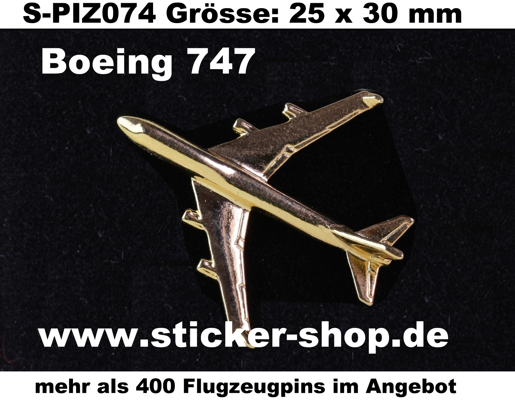Boeing 747, Boeing 747-400, Boeing 747-800, Anstecker, pin ...