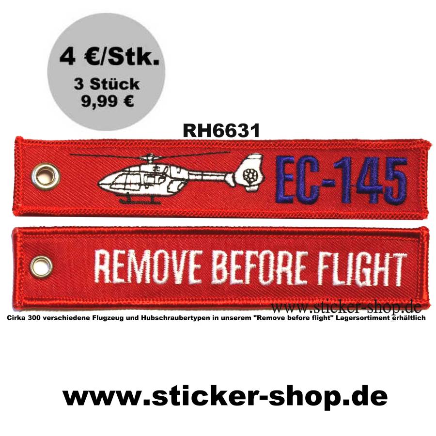 RBF, EC 145, H145, mit Fenestron, Remove before flight ...
