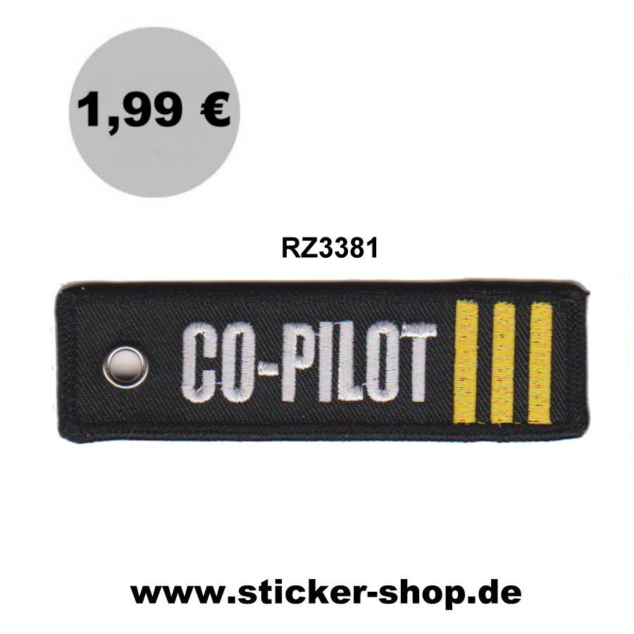 Rem Co-Pilot, Pilot 3 Streifen, Schlüsselanhänger, key chain | Sticker ...