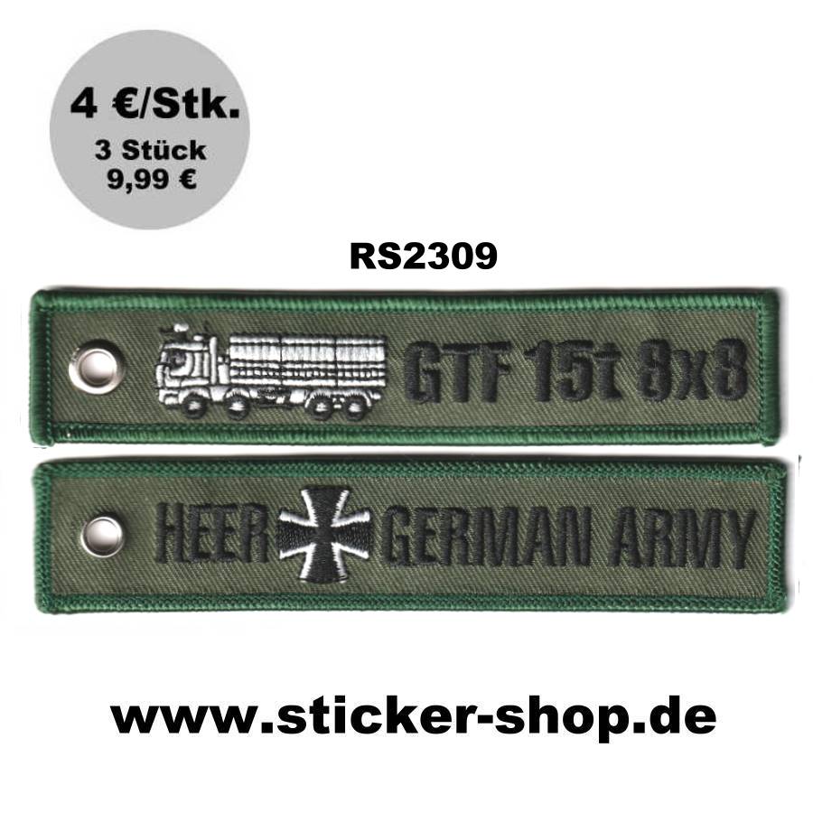 Rem GTF, 15t 8x8, Heer, German Army, Schlüsselanhänger | Sticker Shop ...