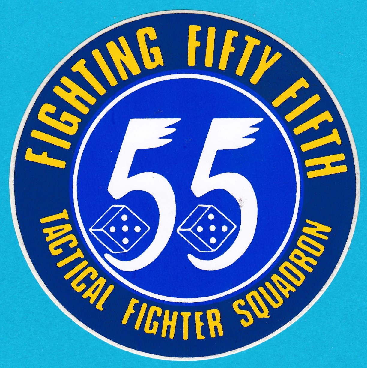 55.TFS, 55. Tactical Fighter Squadron, Aufkleber, sticker, zap ...