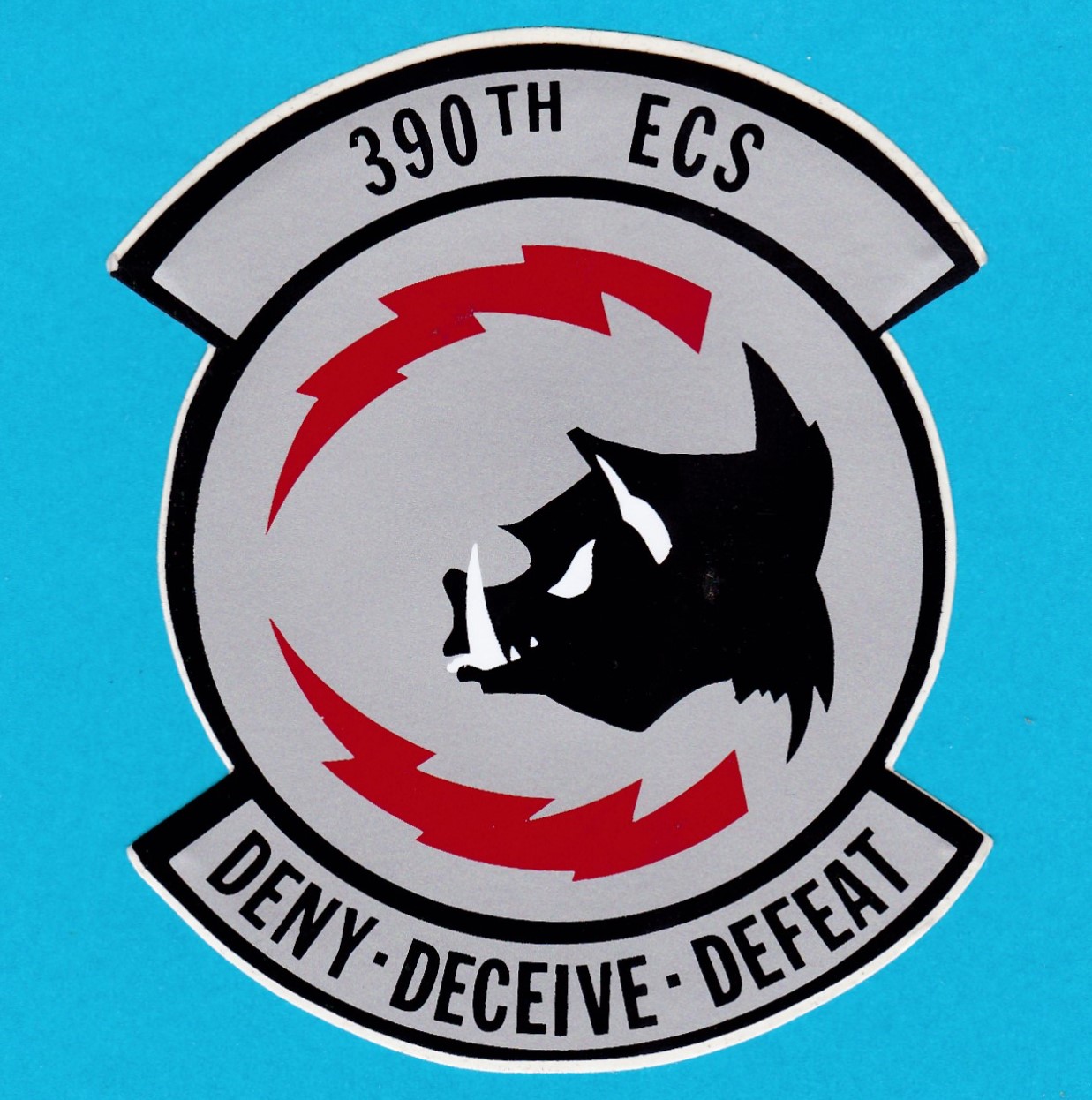 390.ECS 390. Electronic Combat Squadron, US Air Force, Aufkleber ...