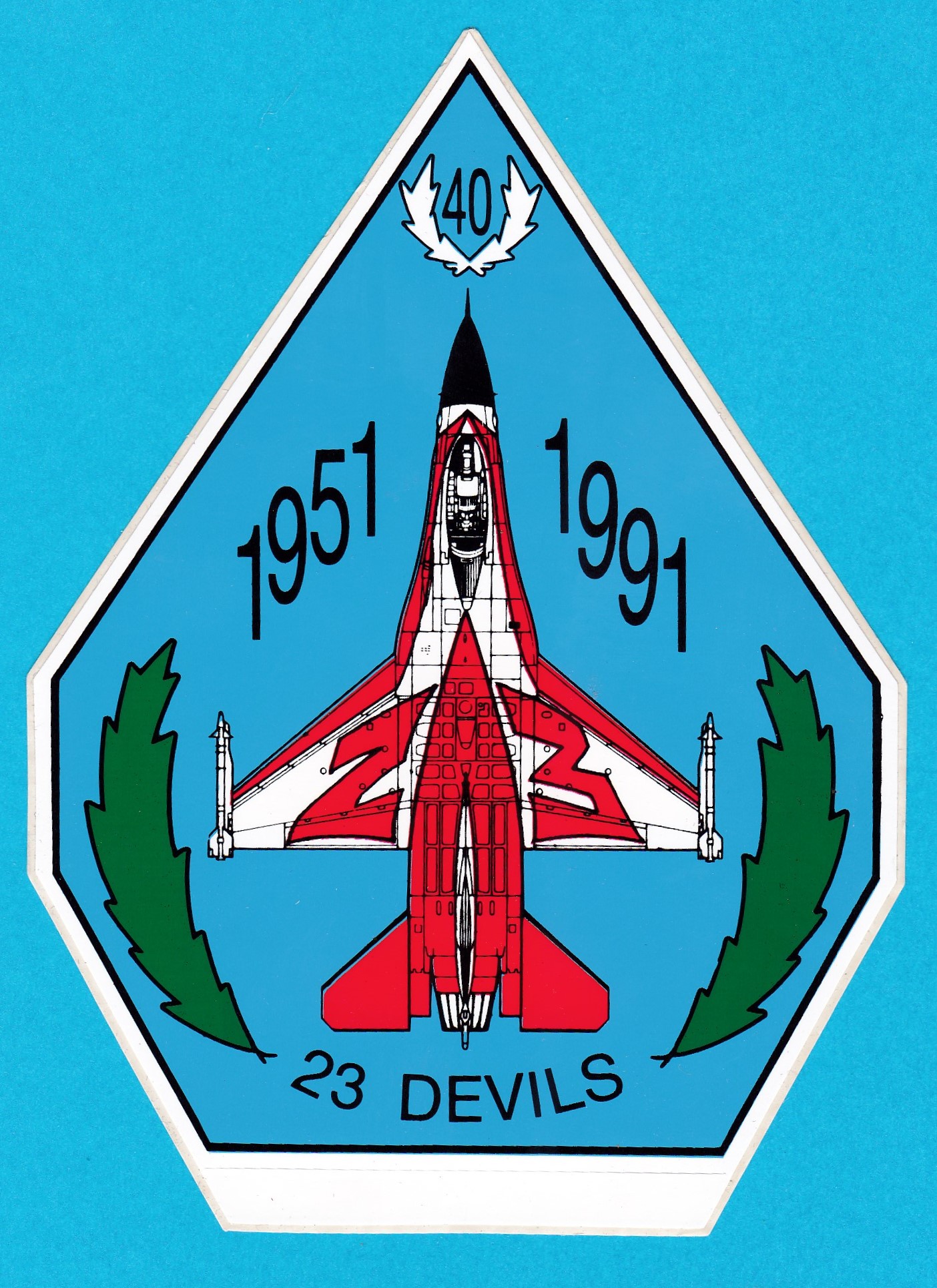 40 years 23.Squadron, Belgian Air Force, Aufkleber | Sticker Shop Strerath