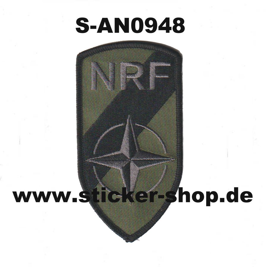 NATO Response Force, NRF, tarn-grün, Aufnäher, patch, Bundeswehr ...