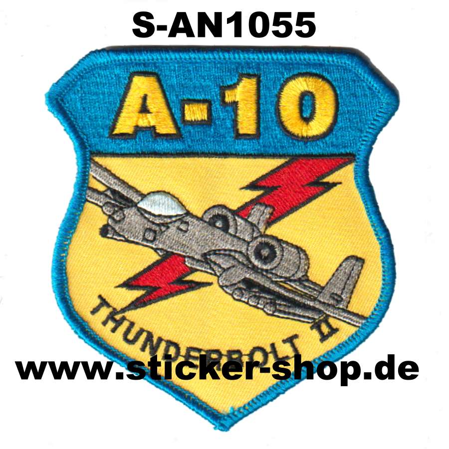 A-10 Thunderbolt II, US Air Force, Aufnäher, patch, | Sticker Shop Strerath