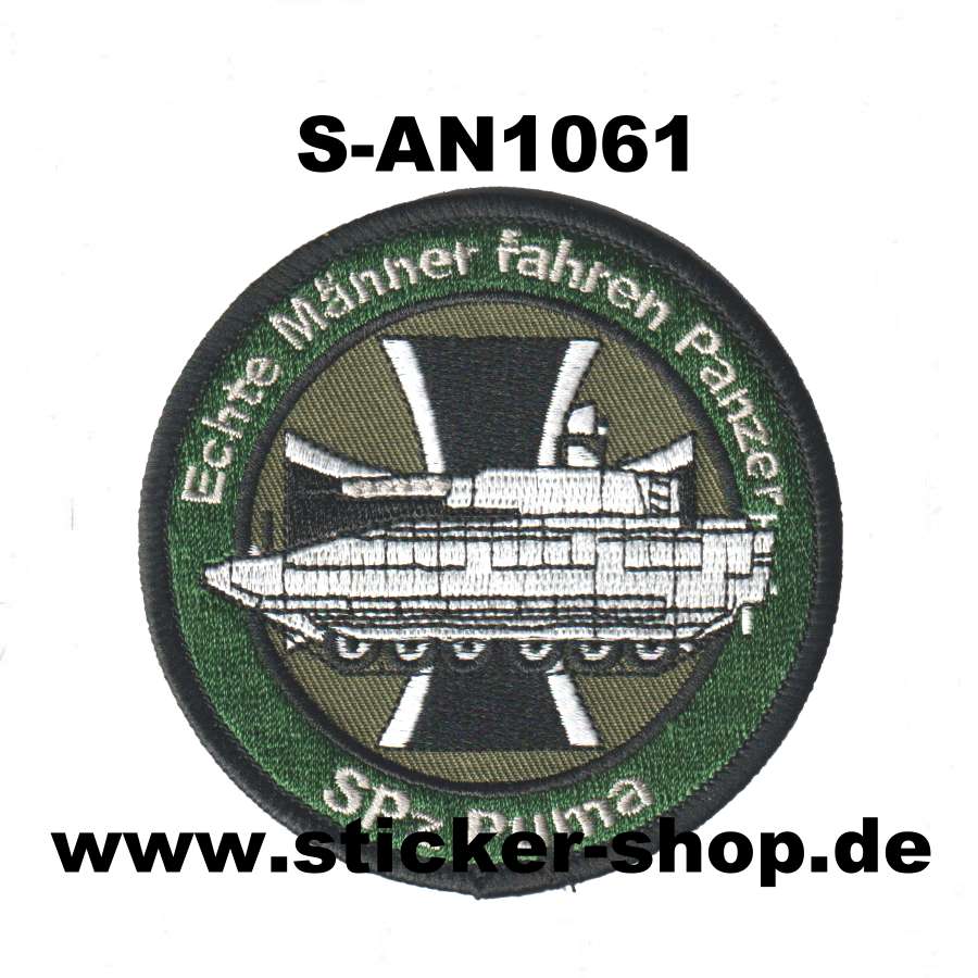 SPz, Puma, Echte Männer fahren Panzer, Heer, Panzer, Aufnäher, patch ...