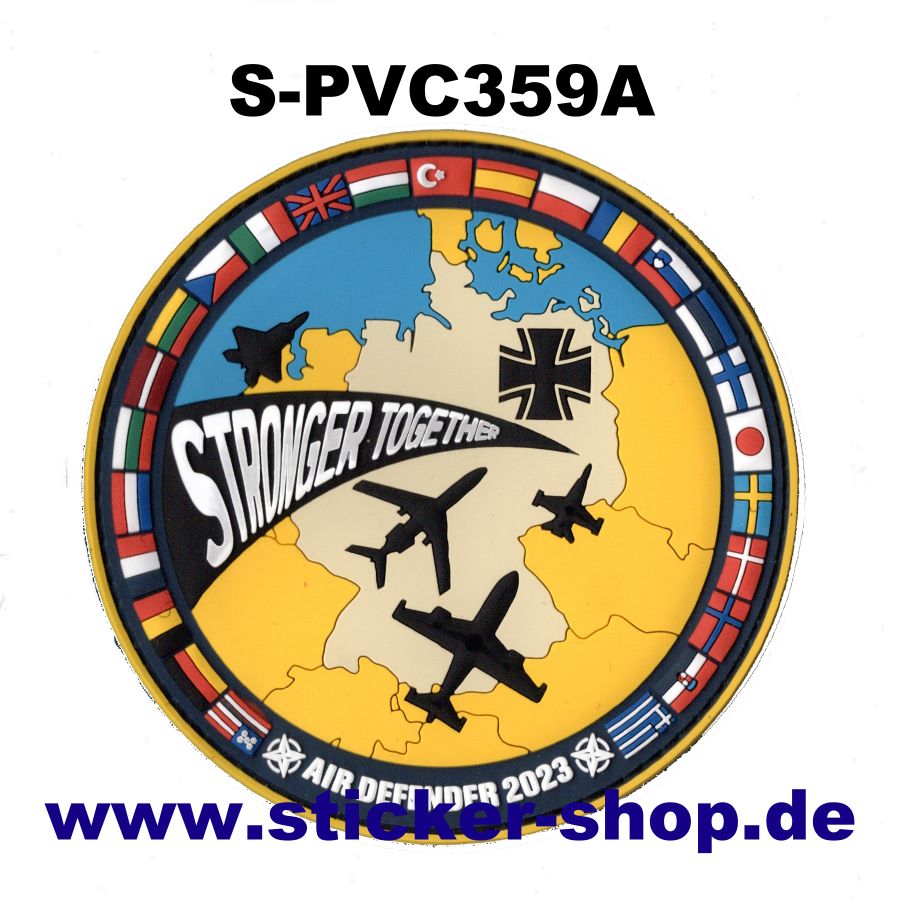 PVC, Aufnäher, Air Defender, 2023, Luftwaffe, NATO, patch | Sticker ...