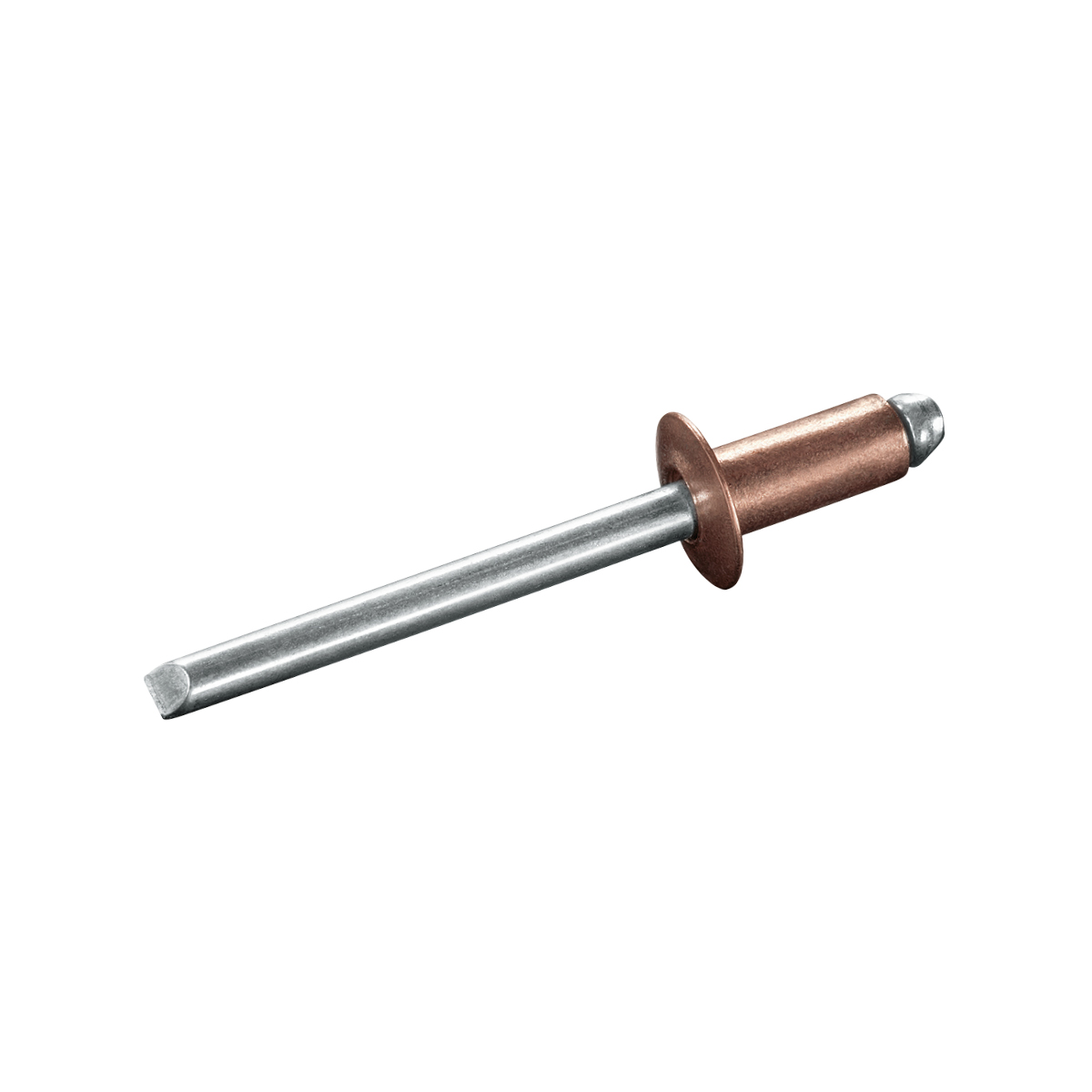 Blind Rivets (Ø x L) 4 x 8 mm - Copper / Galvanized steel - Dome Head ...