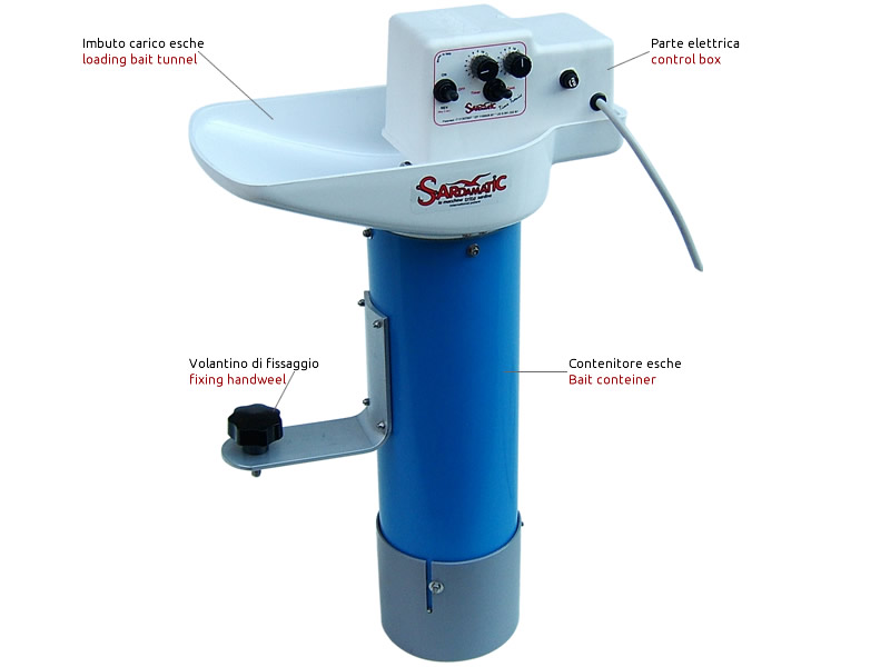 Chum Grinder Getta Sardine automatico | Trollingtreff