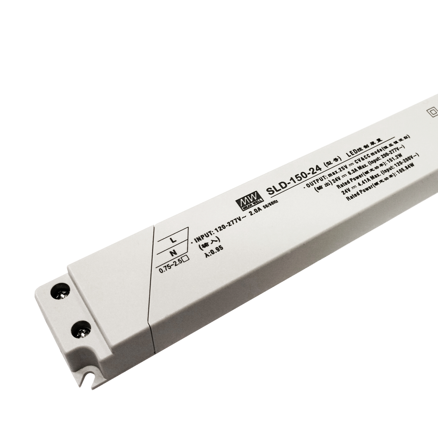 Meanwell Netzteil 150 Watt 24V DC IP20 Trafo MM SLD-150-24 | alu ...