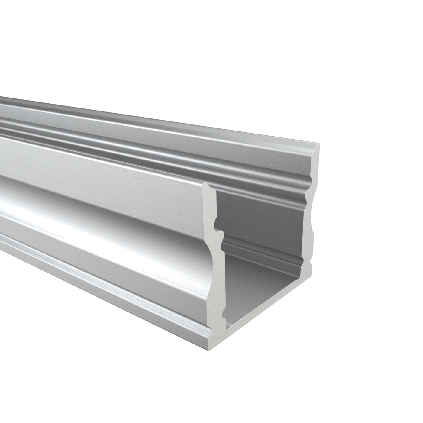 LED Alu Profile Aufputzprofil AGR / U-Profil für 12 mm LED-Streifen ...