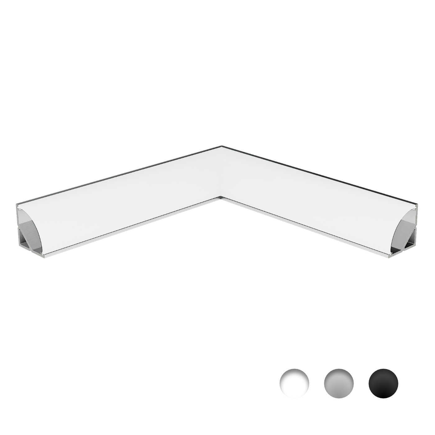 Eckverbinder für das LED Aluprofil WESER | alu-profile-led.de Aluminium ...