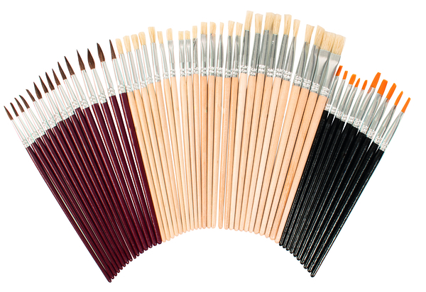 Malset mit 50 Pinseln, rund, flach & dünn | Gejo Service GmbH