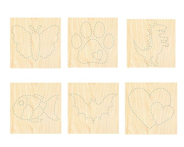 Nagel- und Fadenbild, inkl. Nägel - verschiedene Motive | Happy Kidz