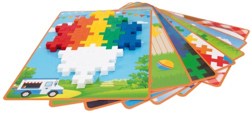 PLUS PLUS BIG Vorlagekarten, 7-tlg. | Gejo Service GmbH