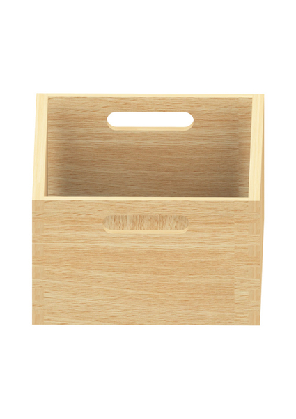 BasicPlus Materialkasten inkl. Filzstreifen, klein, Buche Massivholz ...