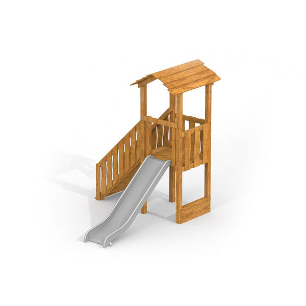 Spielturm Logo mit Rutsche Uvala | Happy Kidz