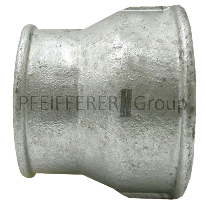 Temperguss Reduziermuffe Nr. 240 1 1/2" x 3/4" | Pfeifferer Group - eShop