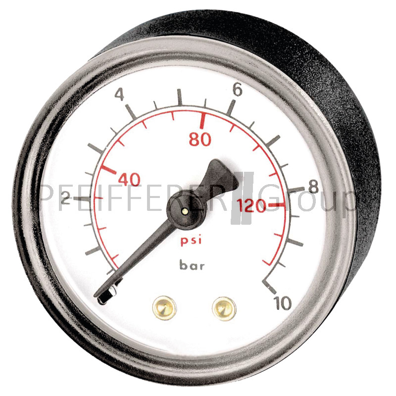 Pneumatik Manometer M-SH-40-0/20-1/8-KU-bar/psi Rohrfedermanometer ...