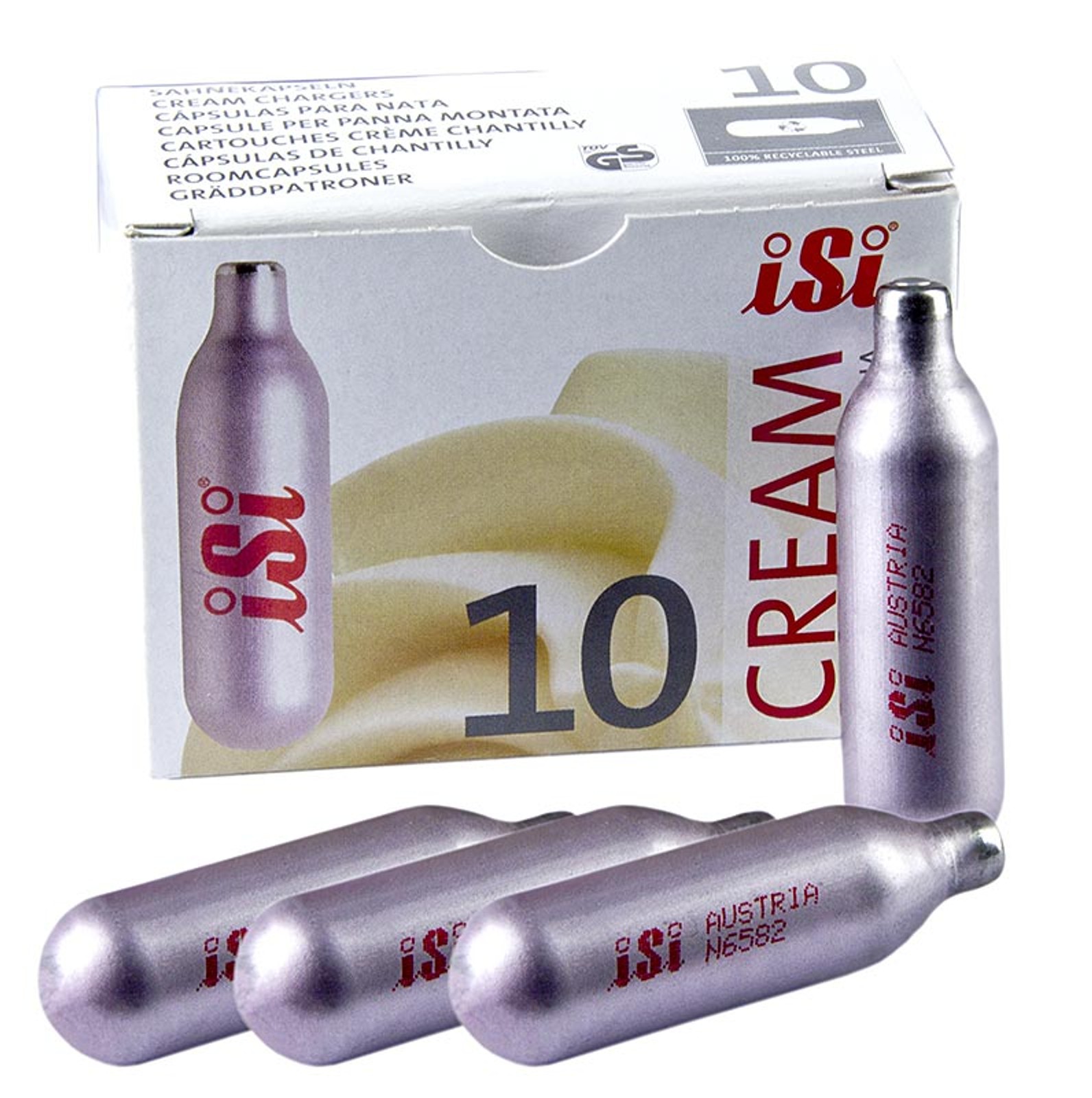 Espuma - Kapseln, iSi Einweg-Sahnekapseln, 10 St NON FOOD Espuma