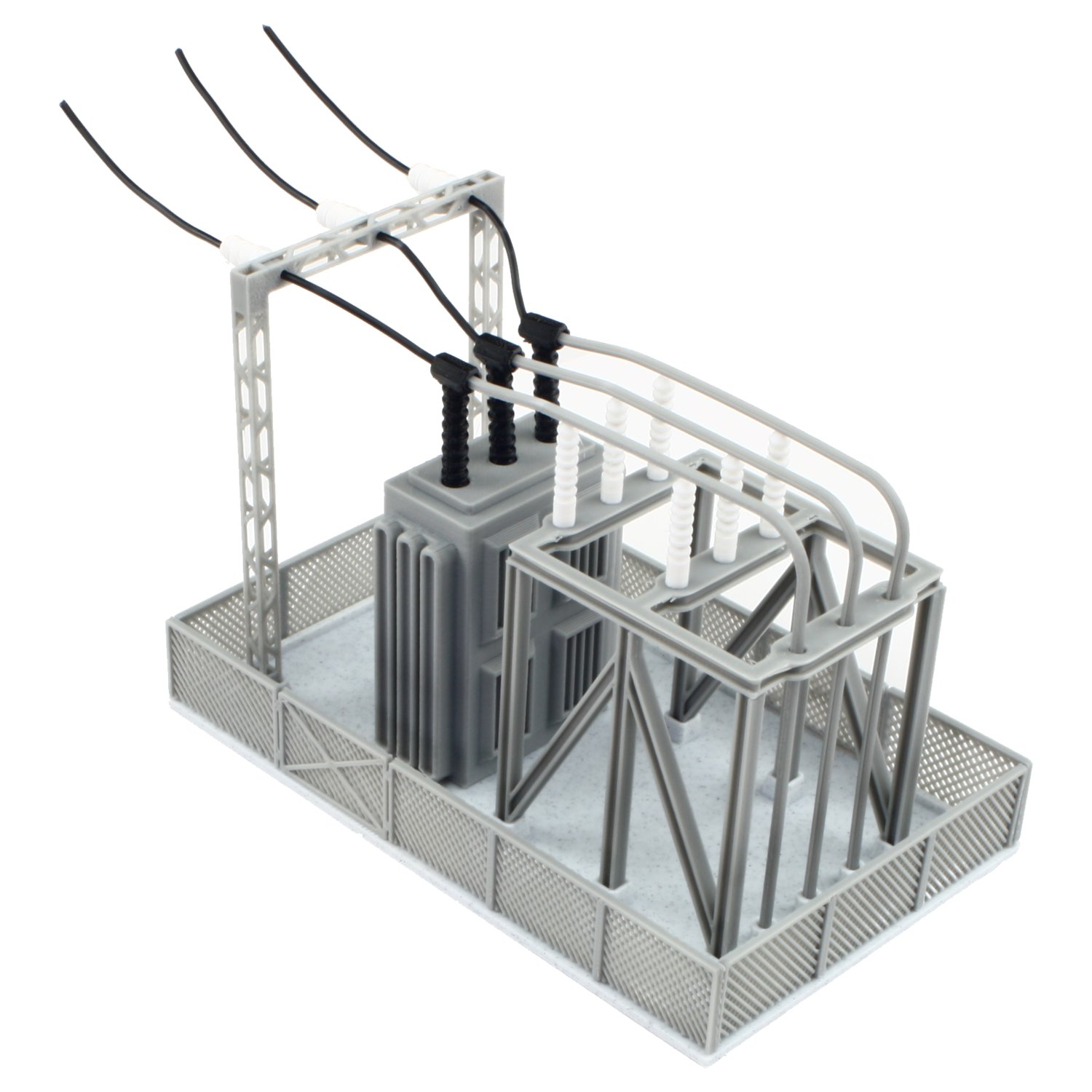 H0 Trafostation Transformator Umspannwerk Elektrizitätswerk Trafo Strom ...
