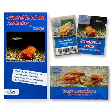 Starter Set Triops longicaudatus rot - Triops Eier - mit Aufzuchtfutter ...