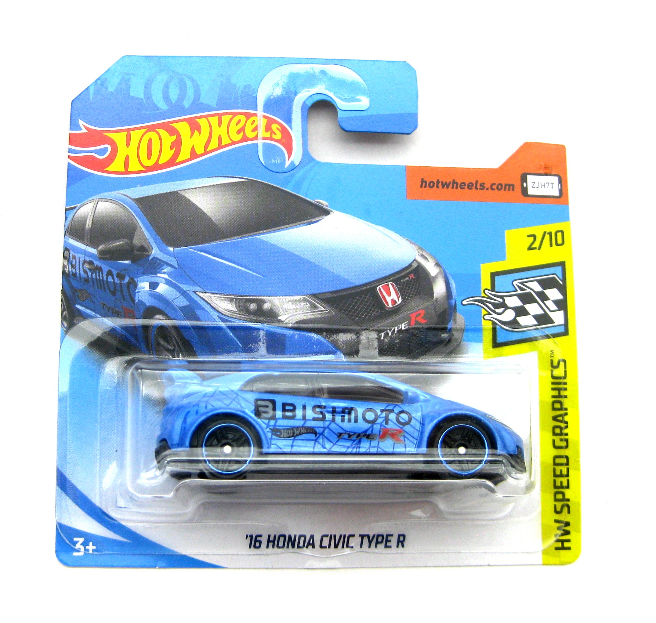 Hot Wheels 16 Honda Civic Type R Blue Speed Graphics 245/365 1:64 ...