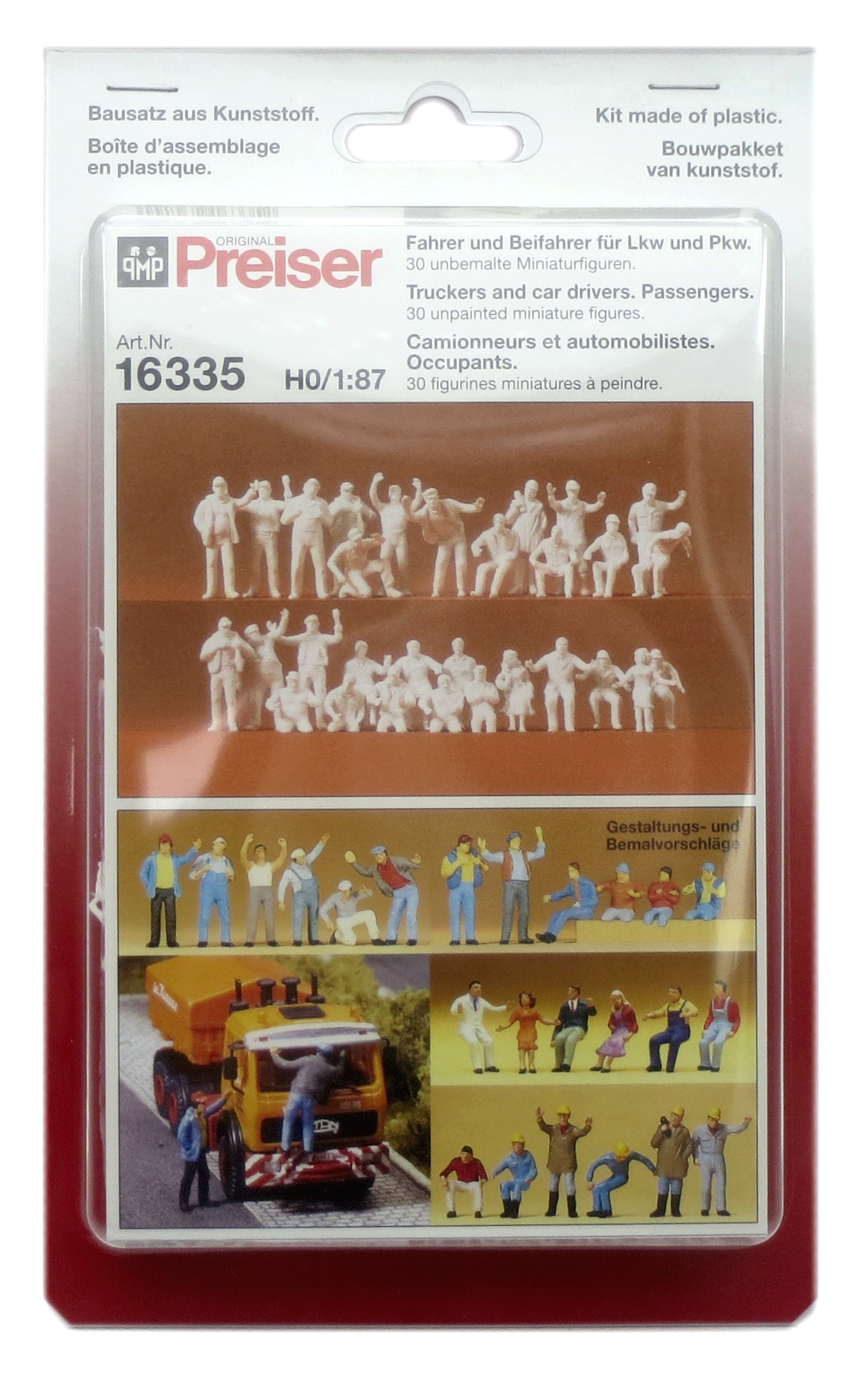 Preiser 16335 Fahrer und Beifahrer für Lkw Spur H0 1:87 | Modelle Alles ...