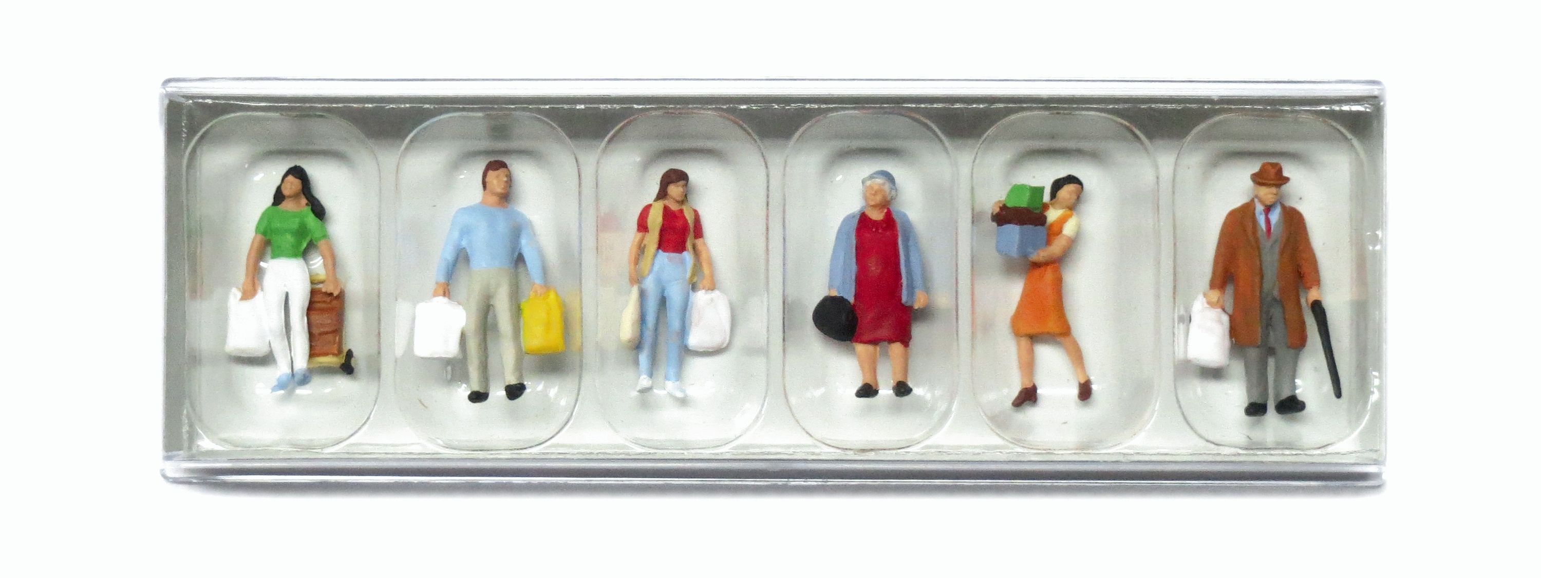 Preiser 10121 Einkaufende Spur H0 1:87 | Modelle Alles Gute