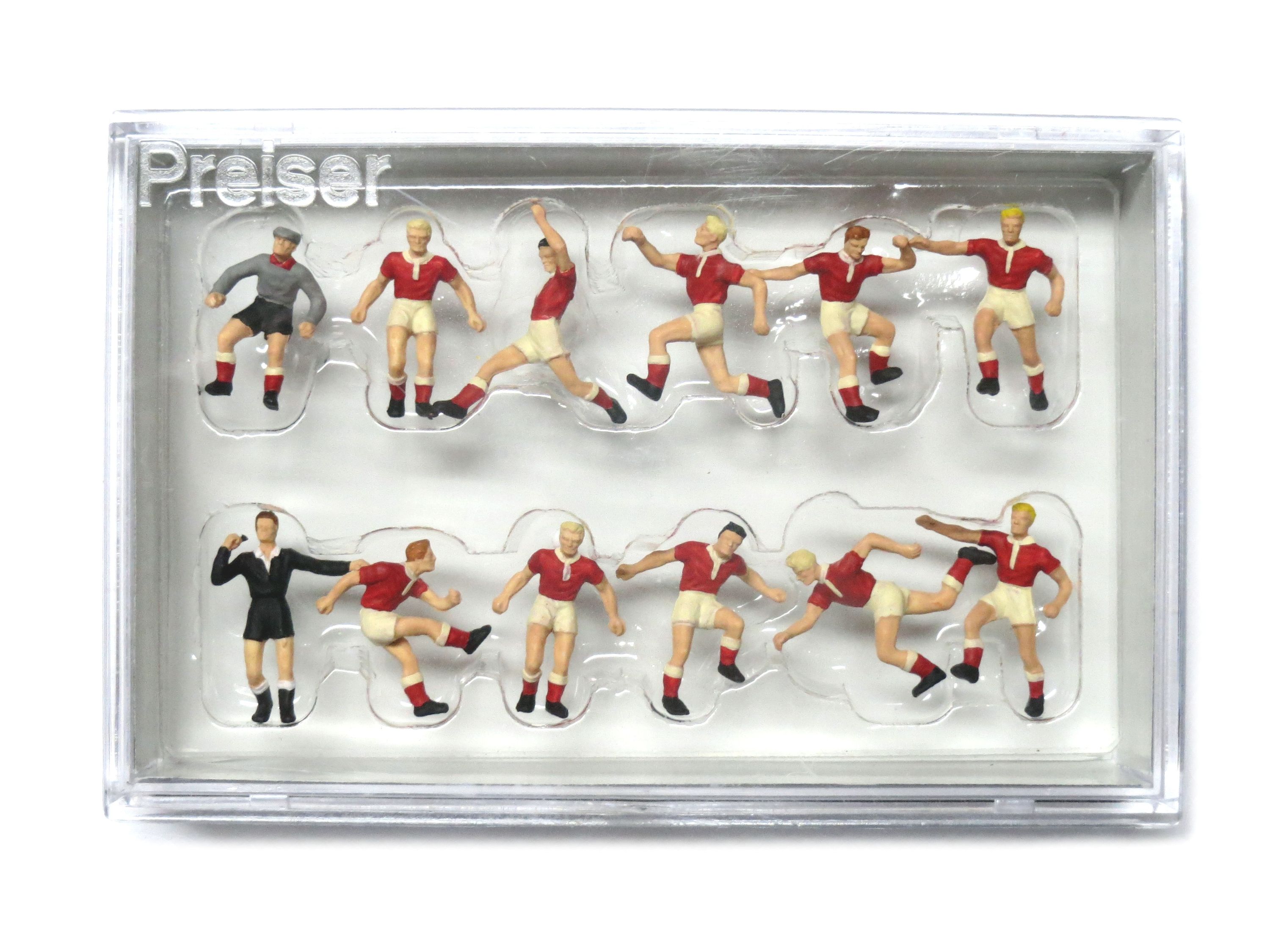 Preiser 10075 Fußballmannschaft rot Spur H0 1:87 | Modelle Alles Gute