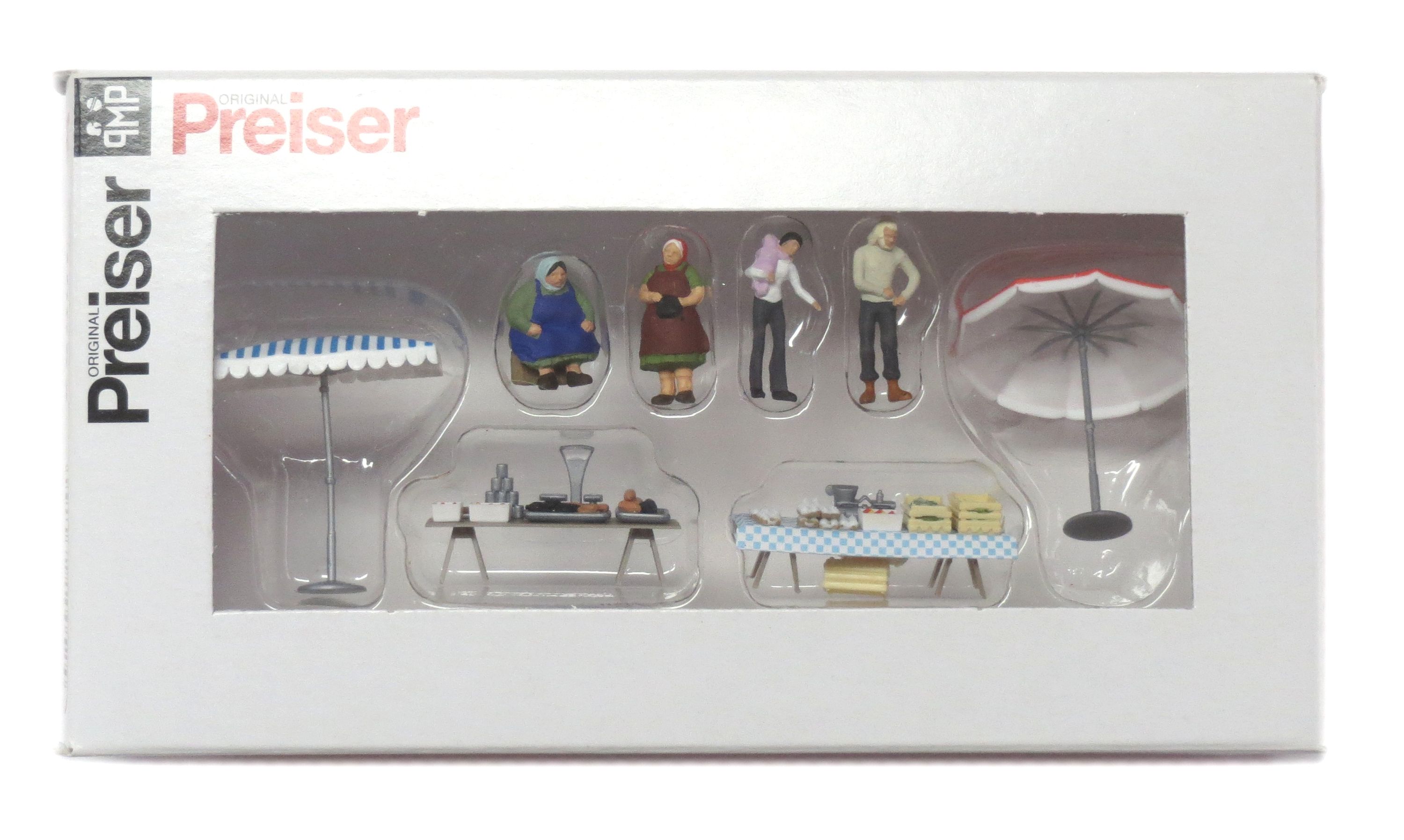 Preiser 10052 Marktstände. Spur H0 1:87 | Modelle Alles Gute