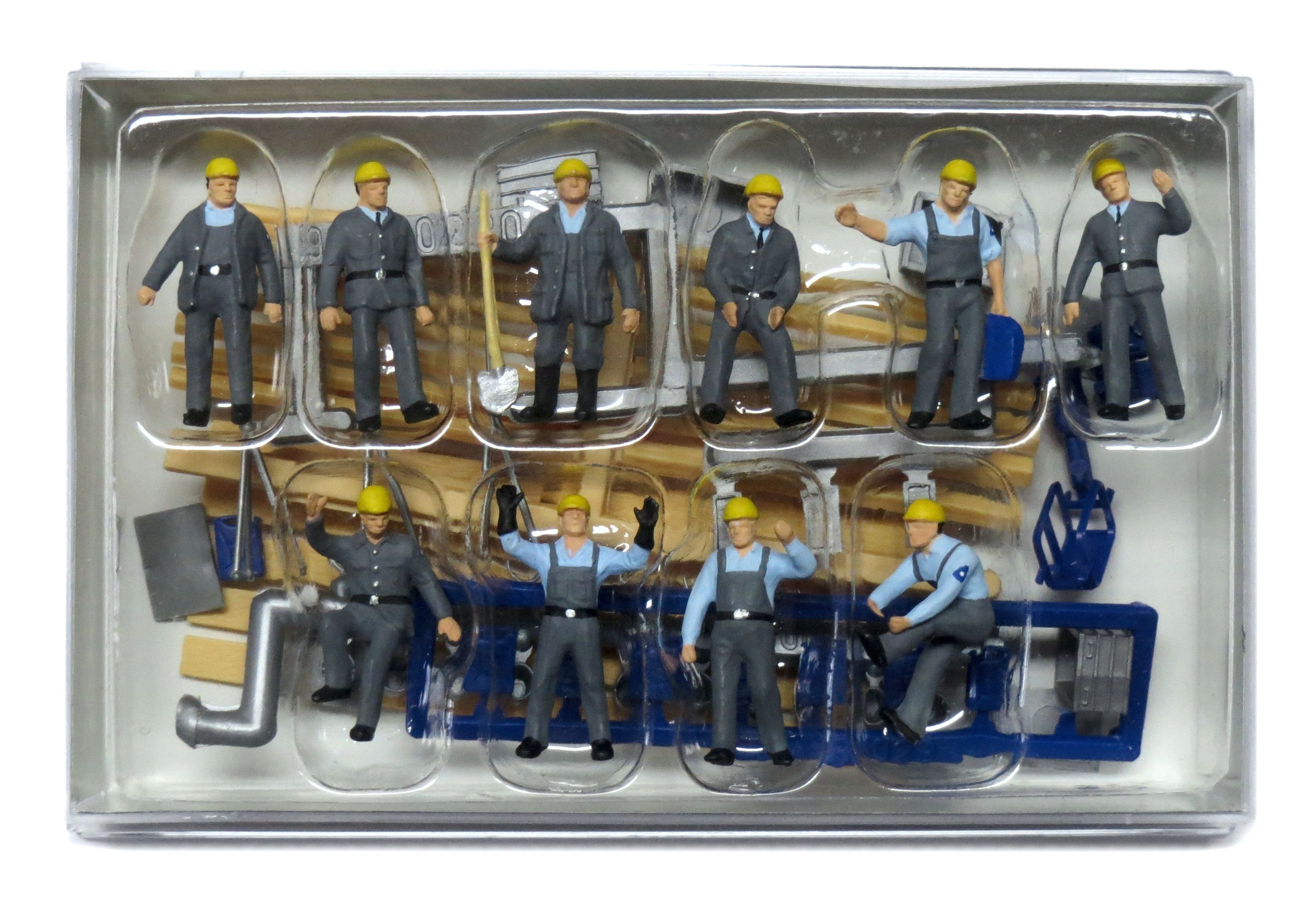 Preiser 10220 THW-Helfer. Arbeitsanzug. Zubehör Spur H0 1:87 | Modelle ...