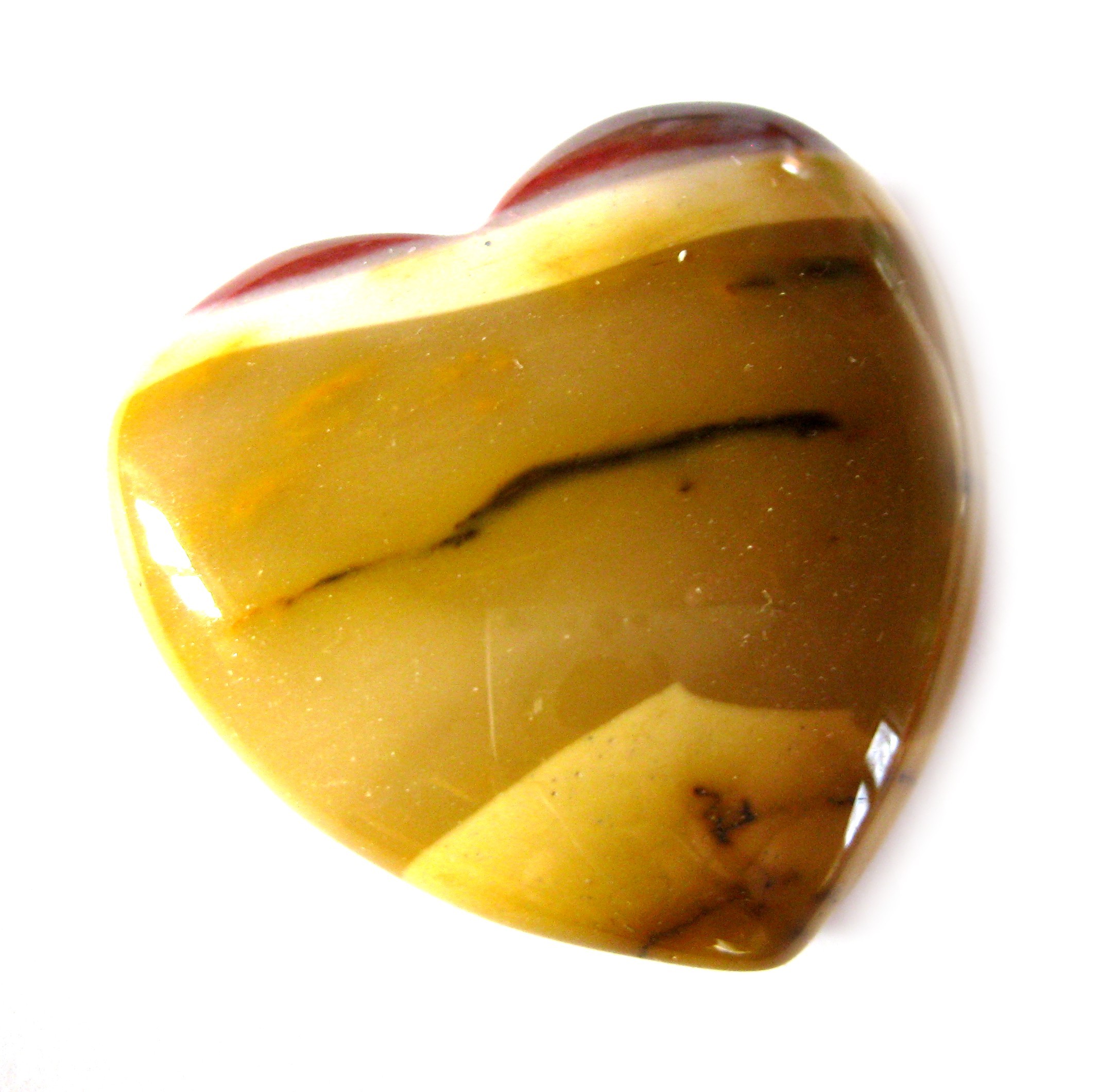 Herz Mookait 38 mm | Steine Alles Gute