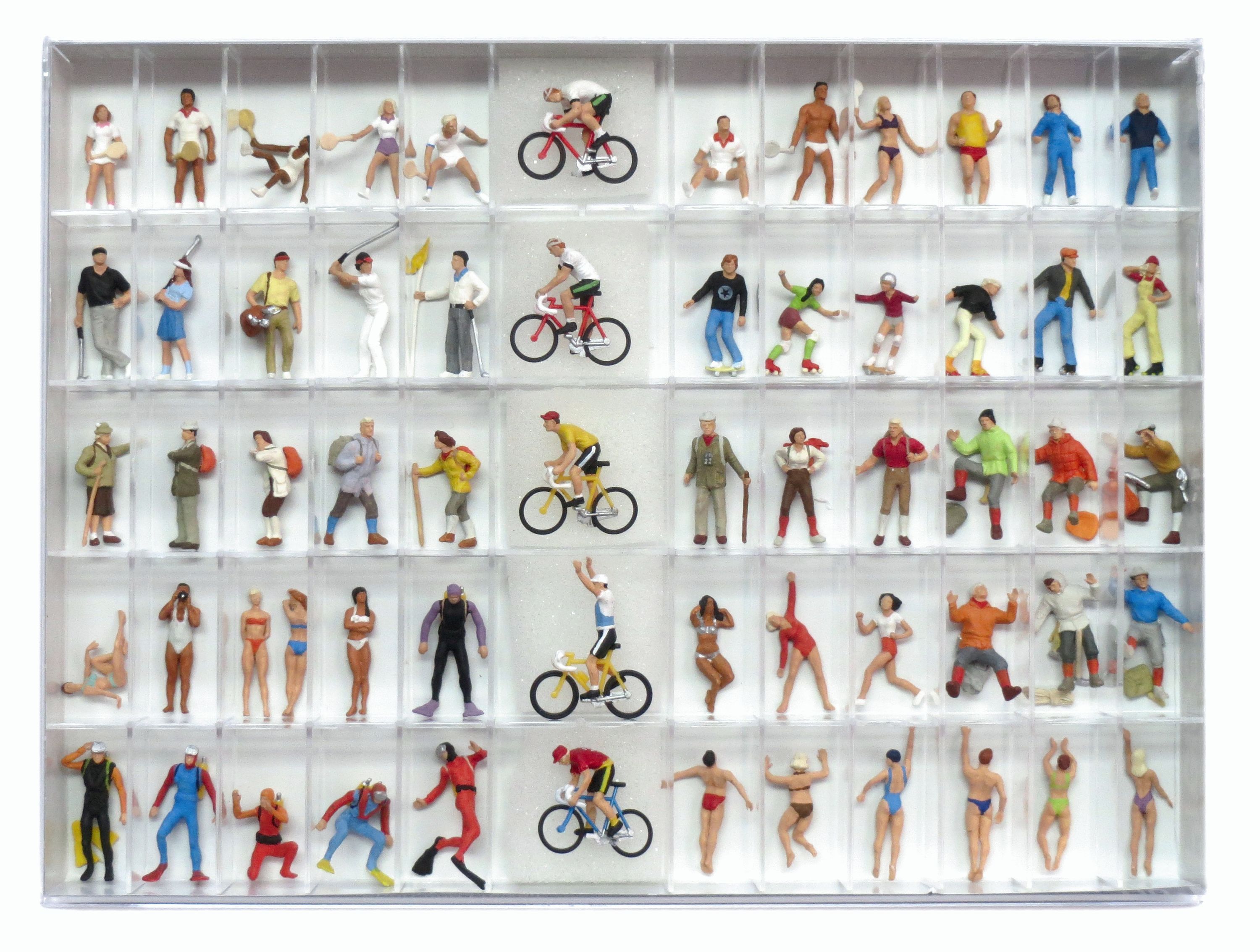 Preiser 13005 Sport und Freizeit. 60 Figuren Spur H0 1:87 | Modelle ...