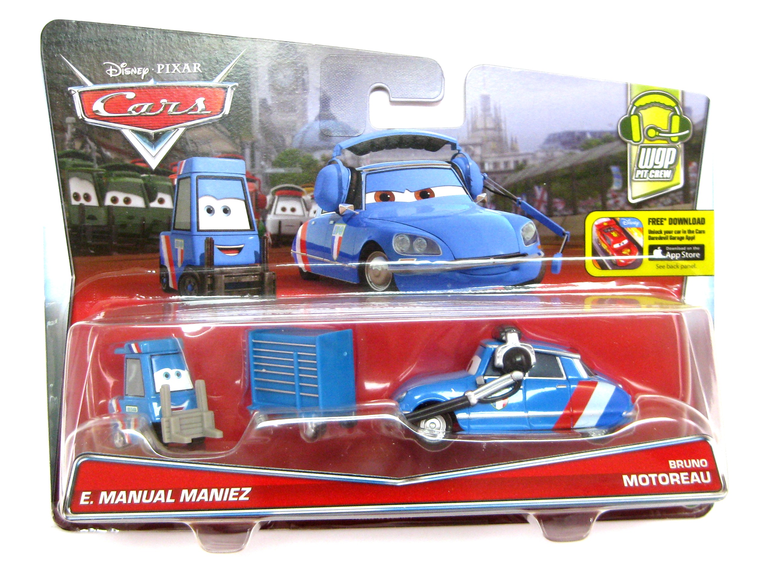 Mattel Disney Cars 2er Set E. Manual Maniez und Bruno Motoreau 1:55 ...